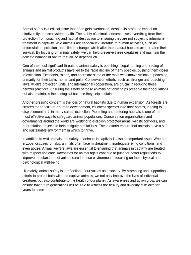 Protecting Our Wildlife_ The Importance of Animal Safety and ...