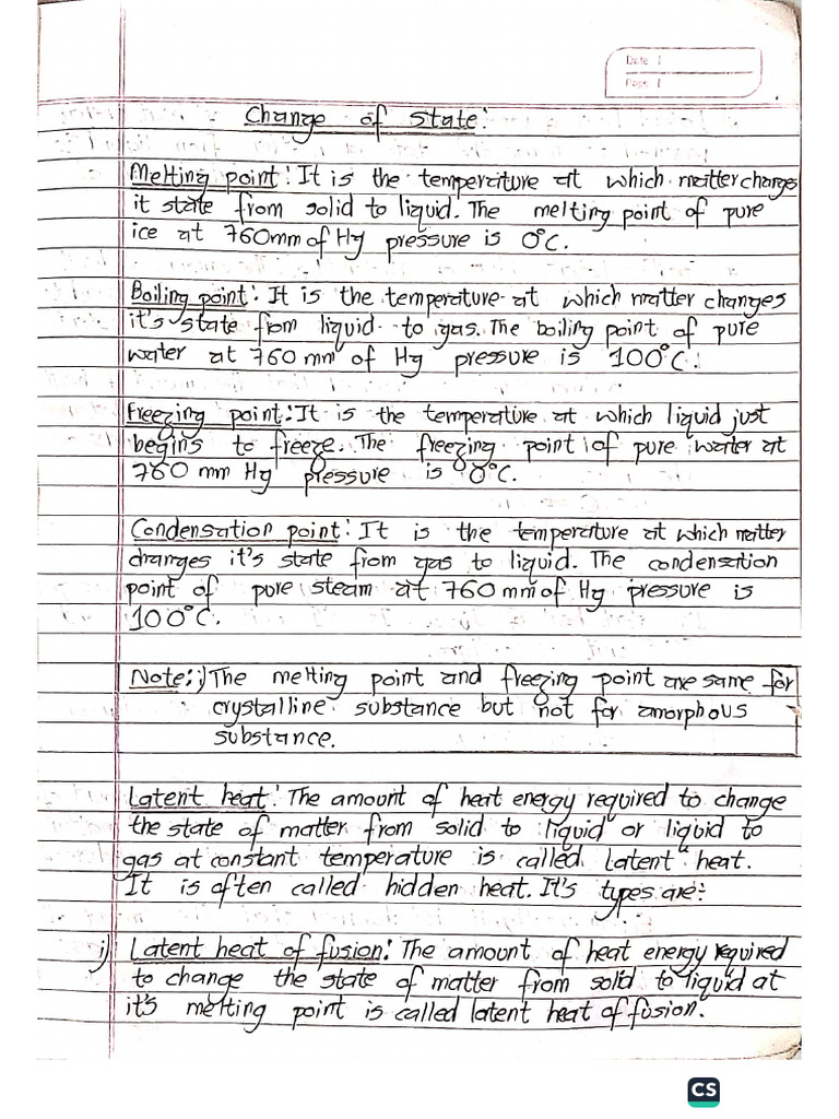 Change of State | PDF