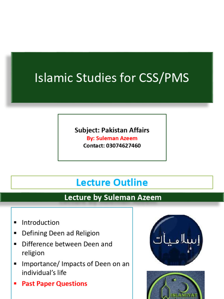 Deen and Mazhab | PDF | Prophets And Messengers In Islam | Quran