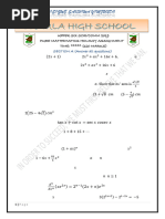 Form 3 Mathematics Revision Questions (CIC) | PDF | Area | Teaching ...
