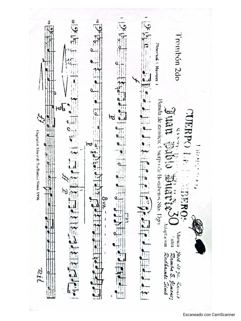 Himno A Juan Pablo Duarte. Trombón 2 | PDF