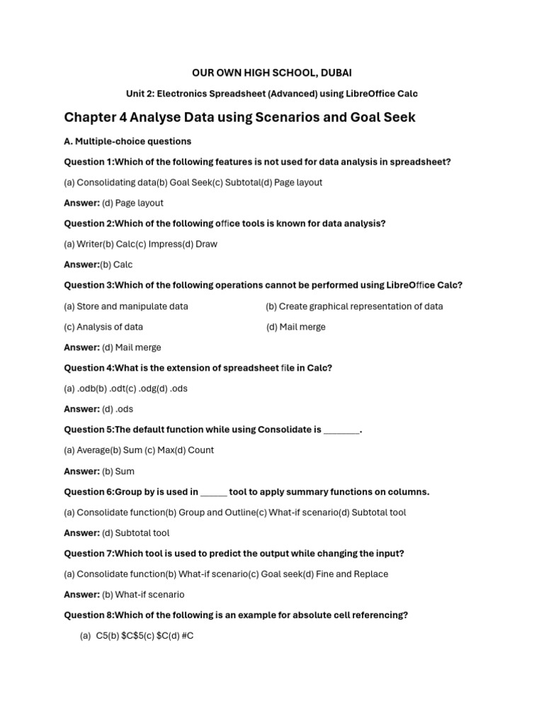 Advanced LibreOffice Calc Guide | PDF | Macro (Computer Science) | Spreadsheet