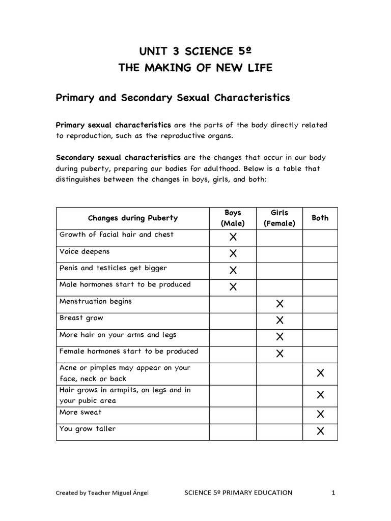 Understanding Human Reproduction in 5th Grade | PDF | Menstrual Cycle ...