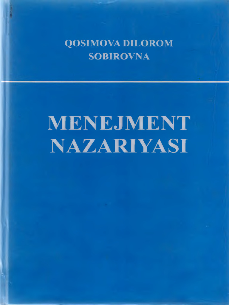 NamDU ARM 4846 Menejment Nazariyasi | PDF