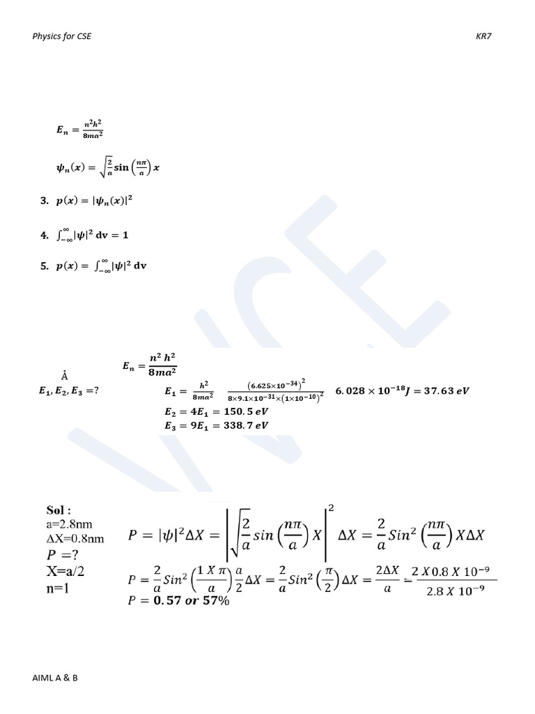 Problems Solutions - Module 2 - BPHYS102 - CSE F&G | PDF | Physics | Physical Sciences