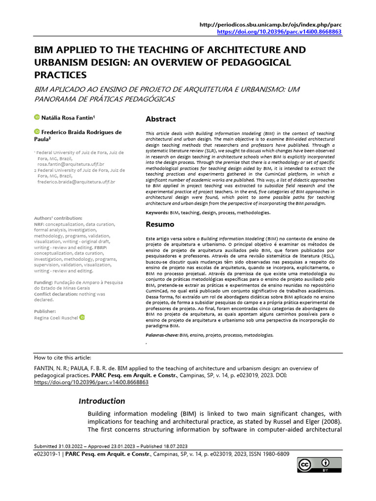 PARC-e023019-8668863 | PDF | Building Information Modeling | Pedagogy