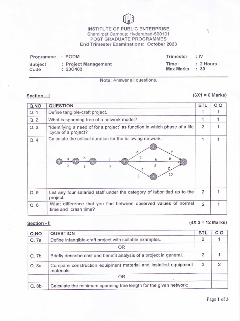 Project Management Papers | PDF | Net Present Value