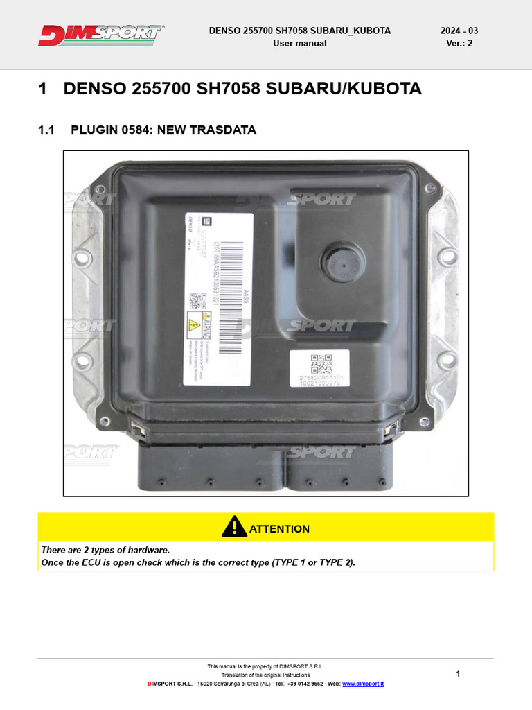 Denso SH7058 ECU Wiring Manual | PDF | Manufactured Goods