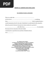 Medical Certificate Format | PDF