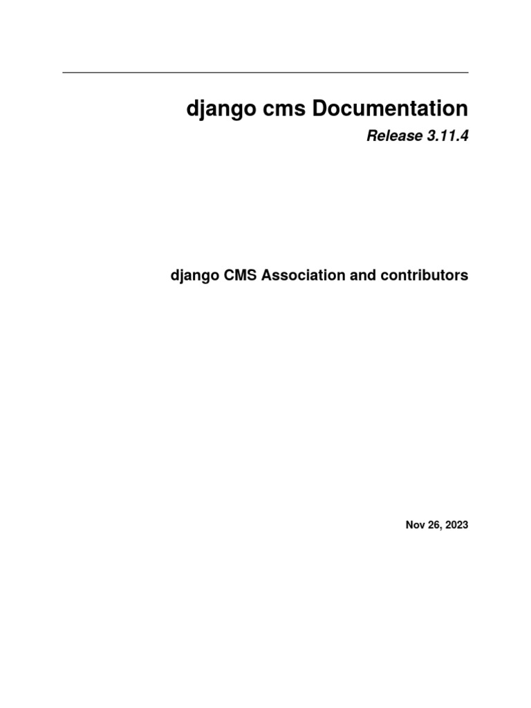 Docs Django Cms Org en Latest | PDF | Menu (Computing) | Html
