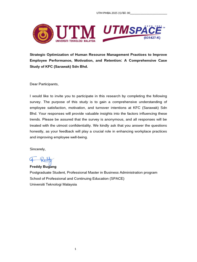 Employee Satisfaction, Motivation, and Turnover Intentions Survey | PDF