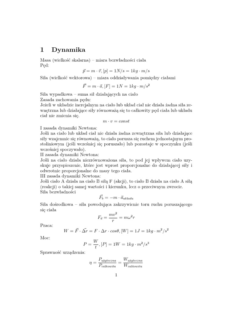 DEMO Dynamika Sciagi Fizyka Uniedu PL | PDF