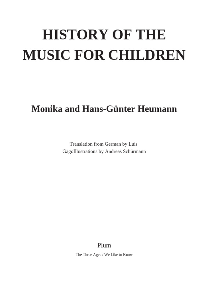 History of Music For Children | PDF | Musical Instruments