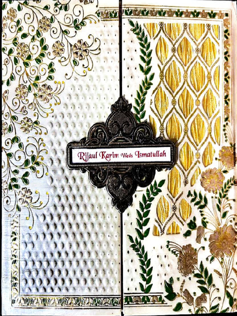 Rijaul Karim Weds Cismatullah Event | PDF