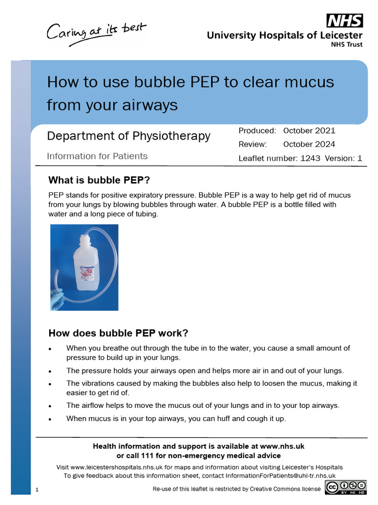1243 - 102021 How To Use Bubble PEP To Clear Mucus From Your Airways ...