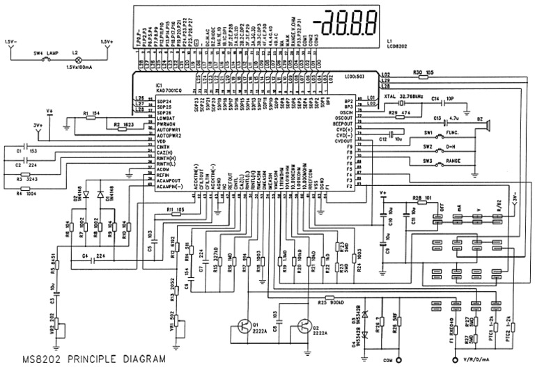 Mastech ms8202 Multimeter SCH | PDF