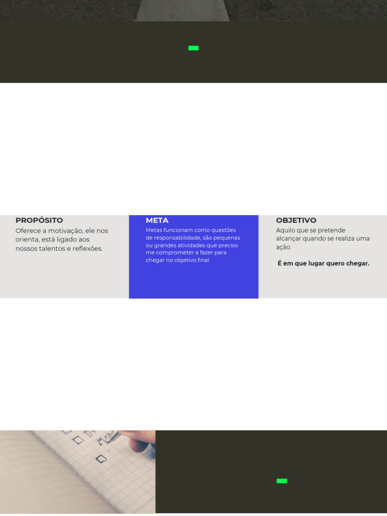 Propósito, Meta e Objetivo | PDF