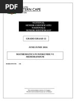 Mathematics Memo Grade 8 Afrikaans | PDF