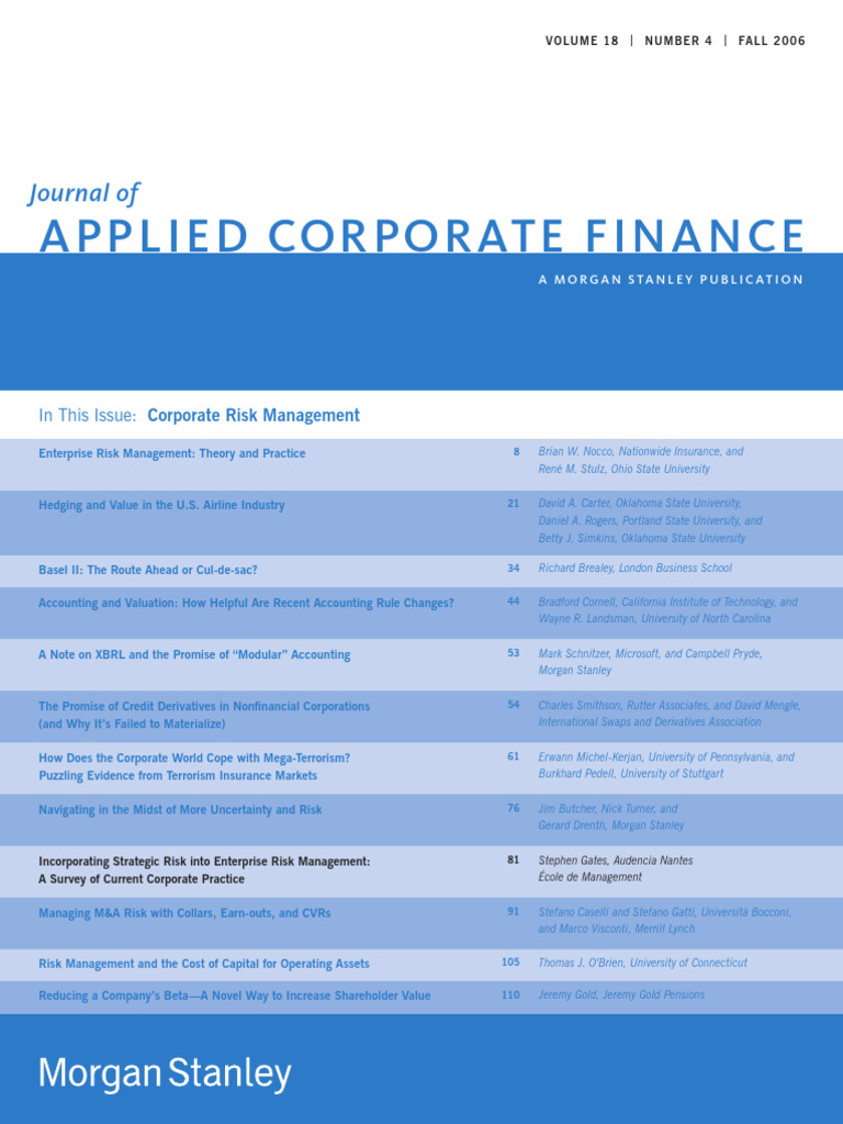 Incorporating Strategic Risk Into Enterprise Risk Management | PDF ...