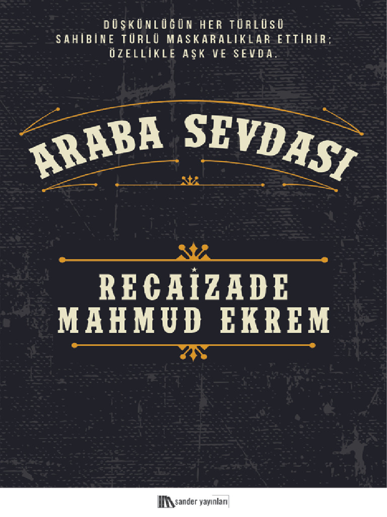 Araba Sevdasi Recaizade Mahmud Ekrem PDF | PDF