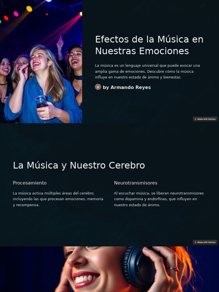 Efectos de la Música en Nuestras Emociones | PDF