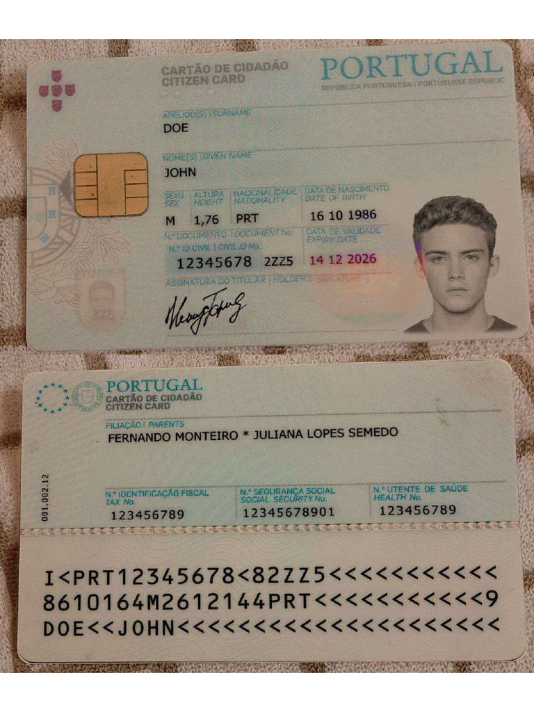 Portugal Id Card Preivew | PDF