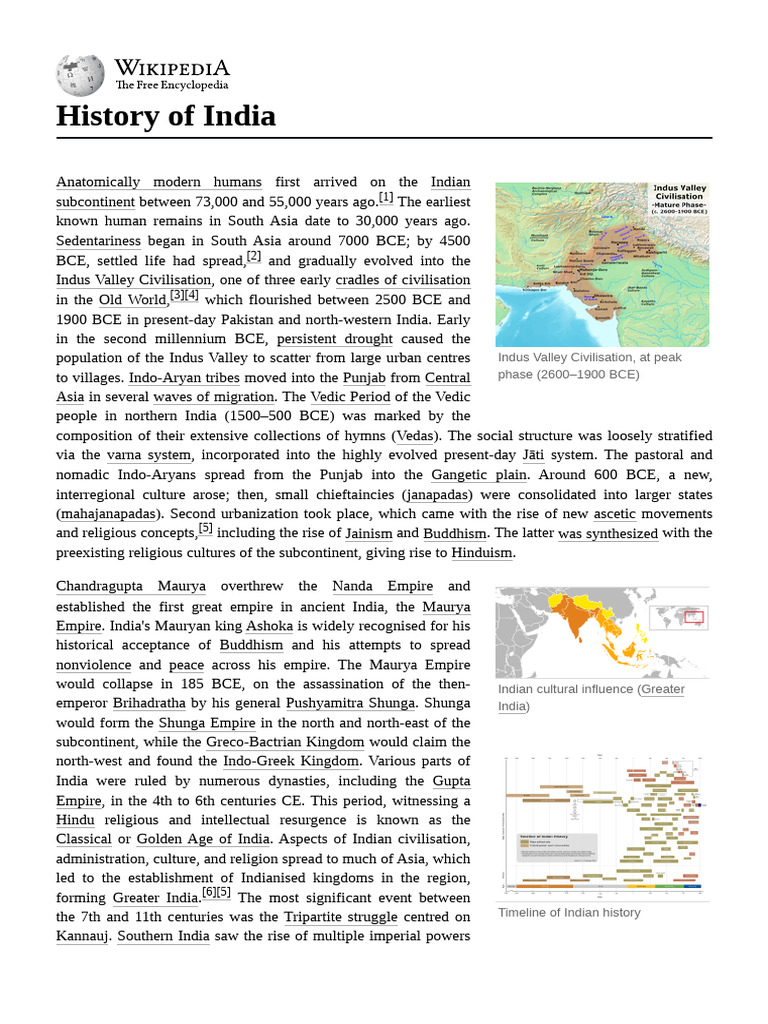 History of India | PDF | Vedas