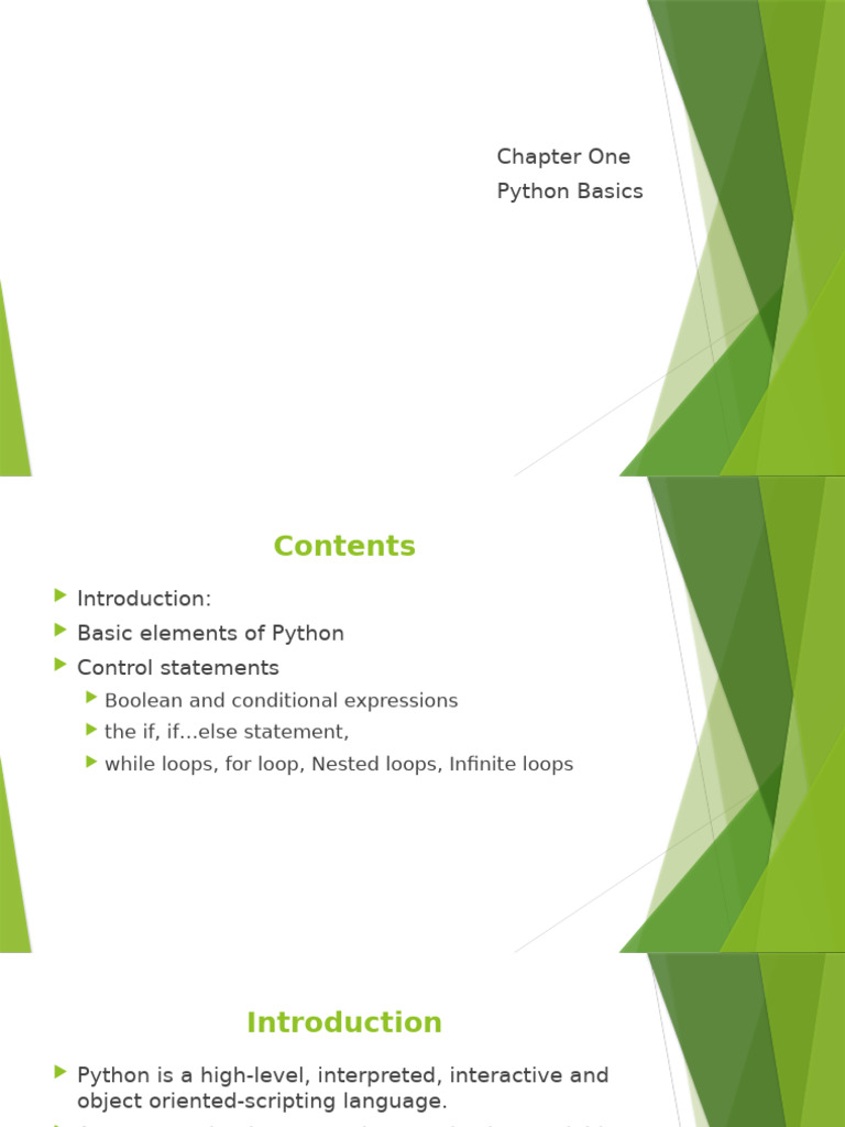 Lec 01 - Intro and Basics (3) | PDF | Python (Programming Language ...