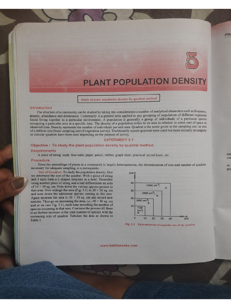 Plant Population Density and Frequency | PDF