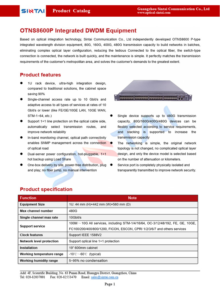 10g-intergrated-dwdm-system | PDF | Computer Network | Wavelength ...
