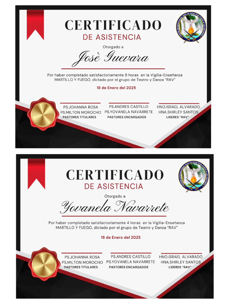 CERTIFICADOS | PDF