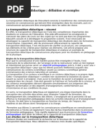 La Transposition Didactique 2eme Exposé | PDF | Pédagogie | Enseignement