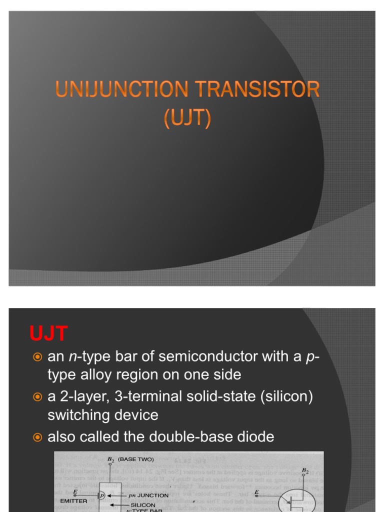 Unijunction Transistor Overview | PDF