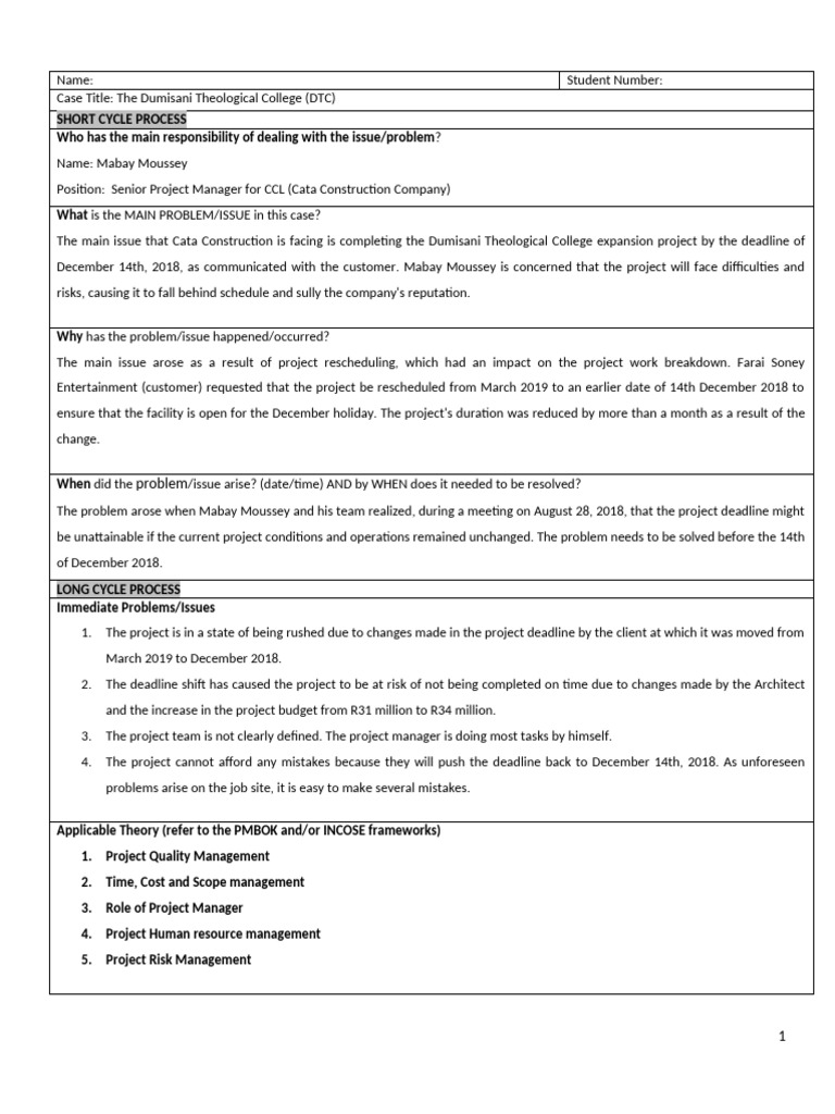 CASE STUDY- INDIVIDUAL ASSIGNMENT - 2022_TEMPLATE (1) (1) | PDF | Risk ...
