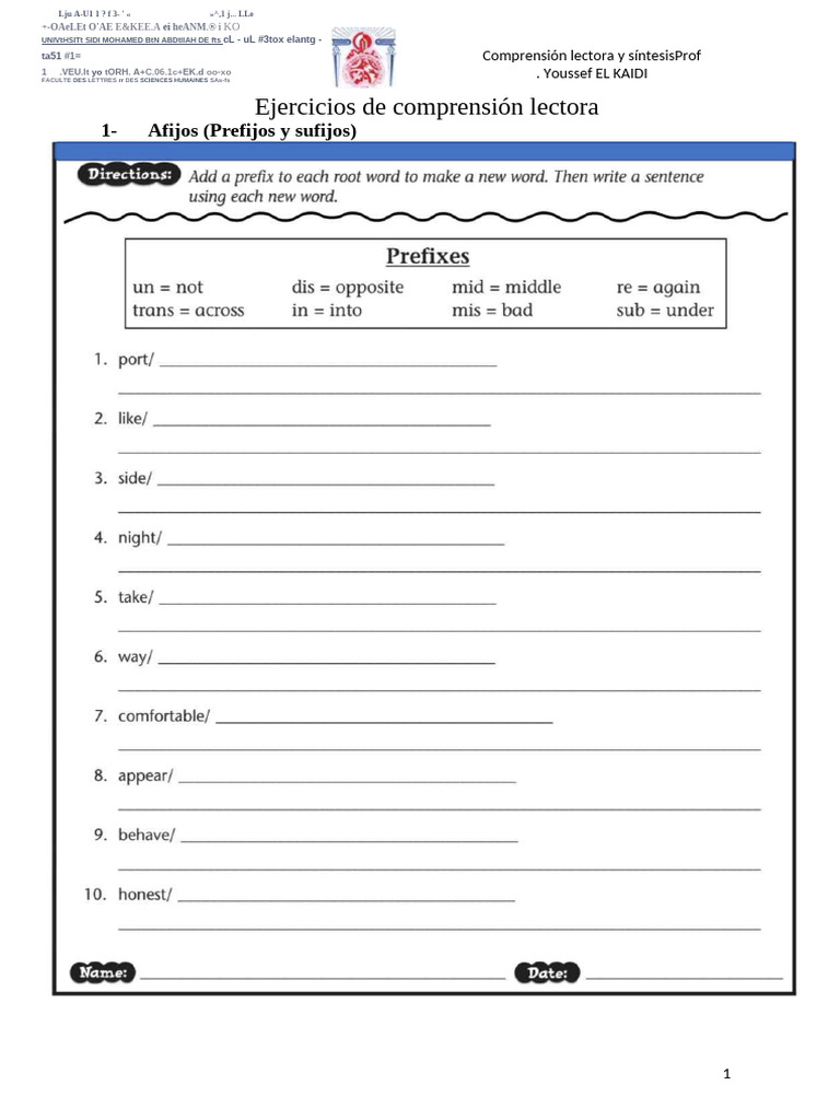 Ejercicios de Comprensión Lectora S1 | PDF | Osos | Tazón de polvo