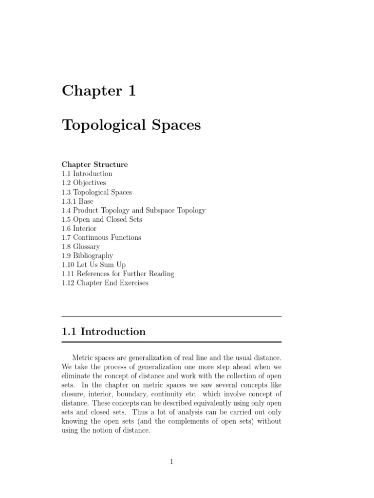 Topology Pdf Limit Mathematics Sequence
