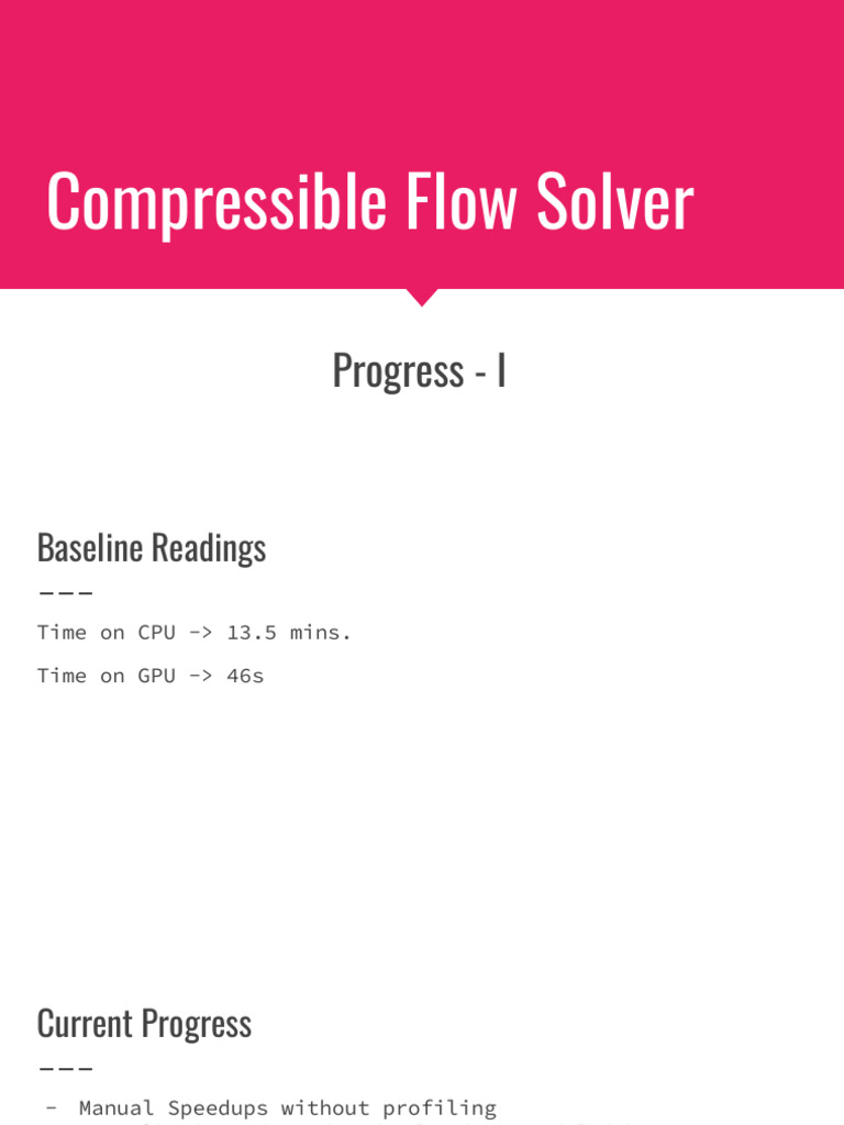 Compressible Flow Solver | PDF