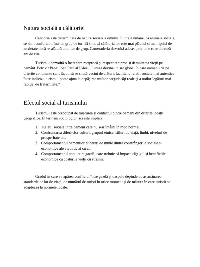 Introducere În Turism | PDF