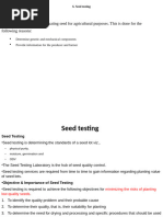 SOP For Seed QA Lab | PDF | Seed | Quality Assurance
