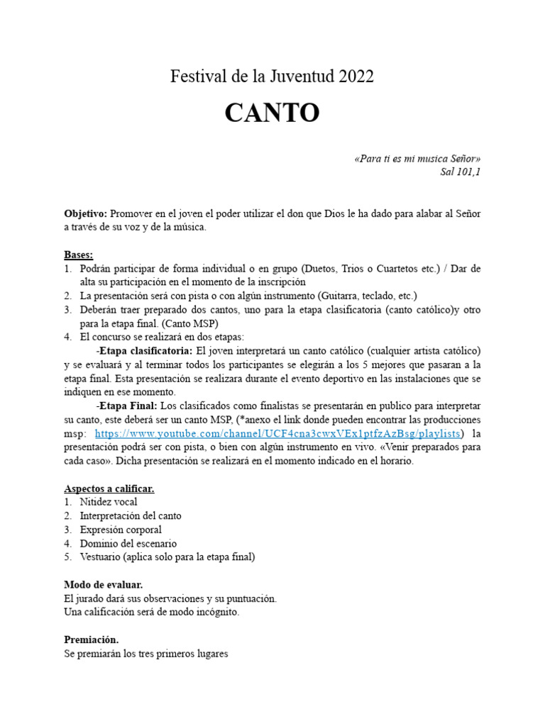 Bases Cultural | PDF | Las artes escénicas