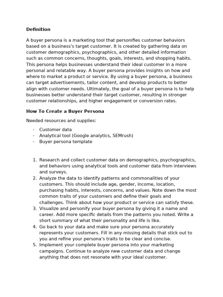 Definition and Instructions | PDF