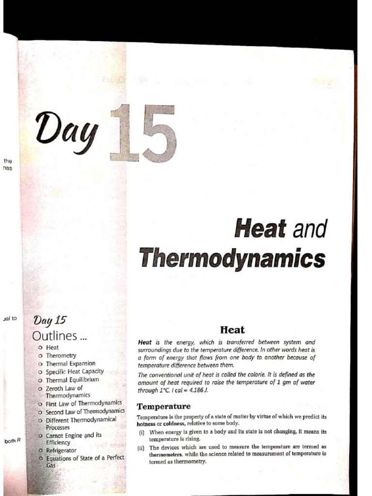 Chapter 15 - Heat and Thermodynamics | PDF