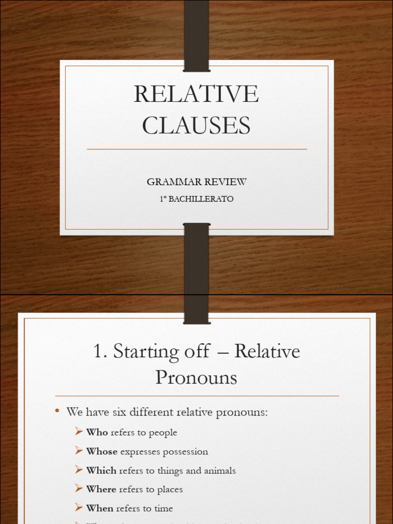 Understanding Relative Clauses in English | PDF | Pronoun | Linguistics