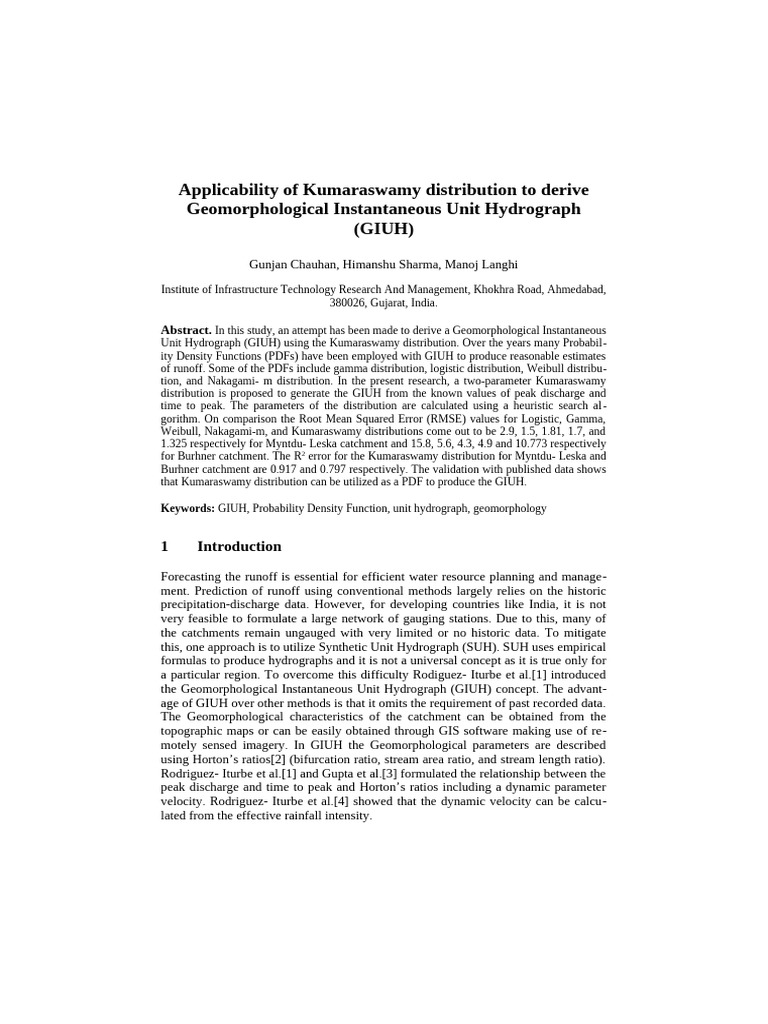 Honkong Paper | PDF | Probability Density Function | Discharge (Hydrology)