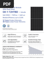 Datasheet Mрdulo Fotovoltaico Gokin Solar 585 w | PDF