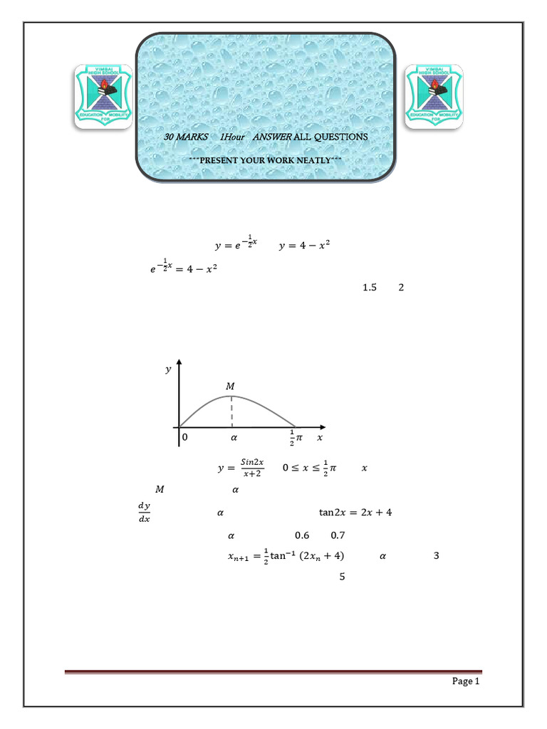 Test_3_Numerical_Methods(1) | PDF