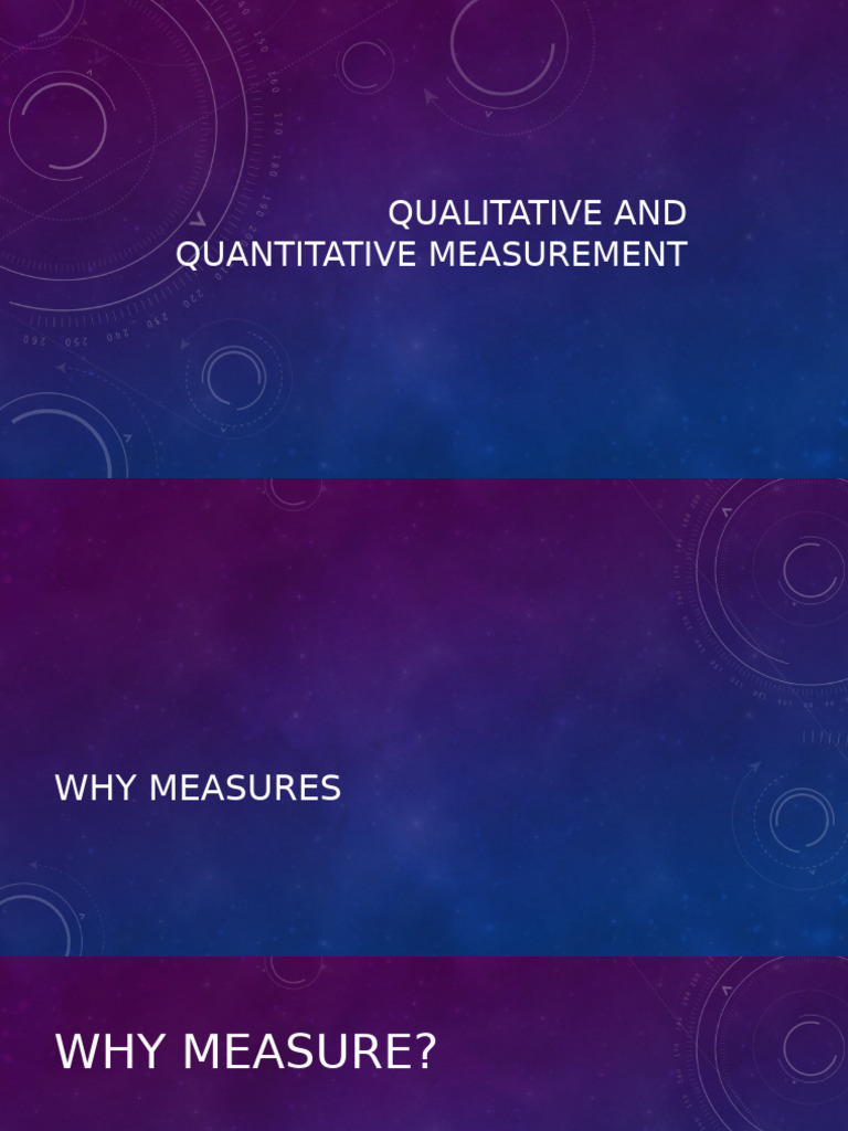 Qualitative and Quantitative Measurement 10092024 092438am | PDF | Cost ...