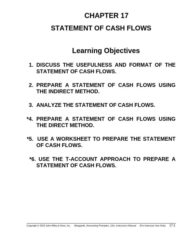 ch17 | PDF | Cash Flow Statement | Balance Sheet