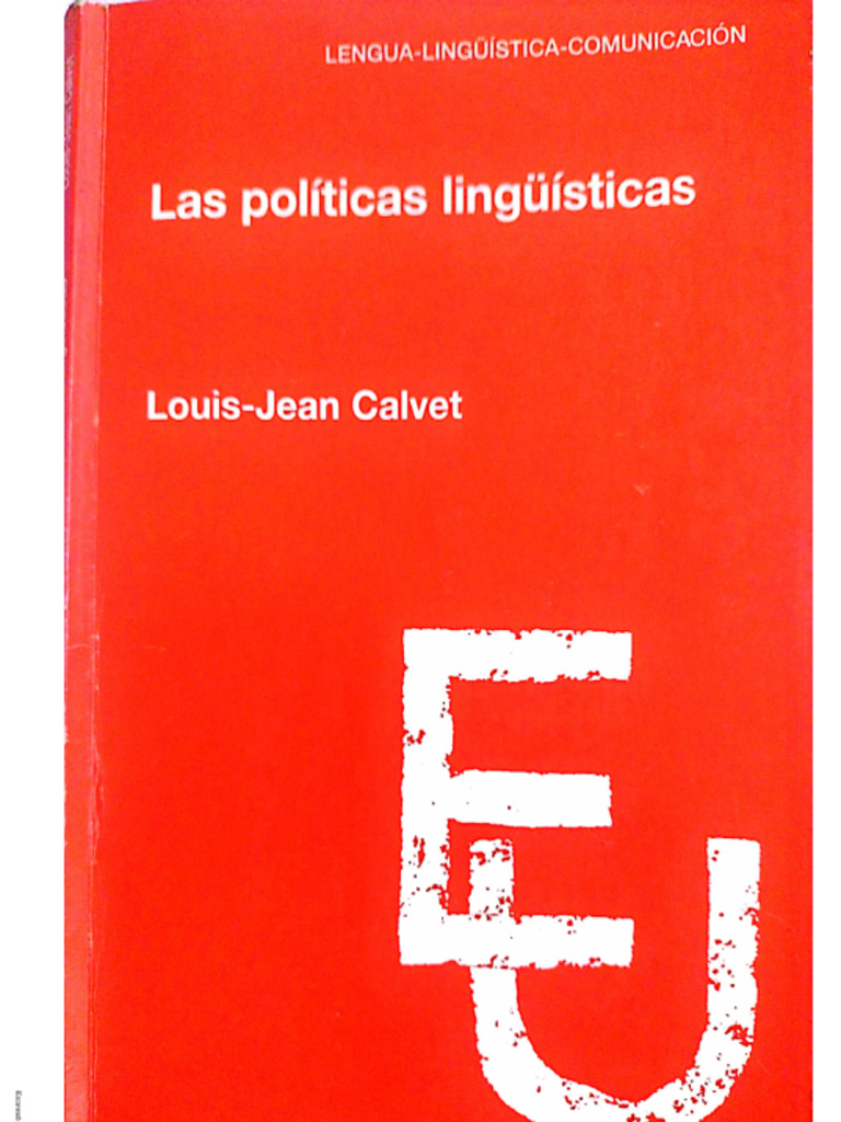 Las Políticas Lingüísticas - Rotado | PDF