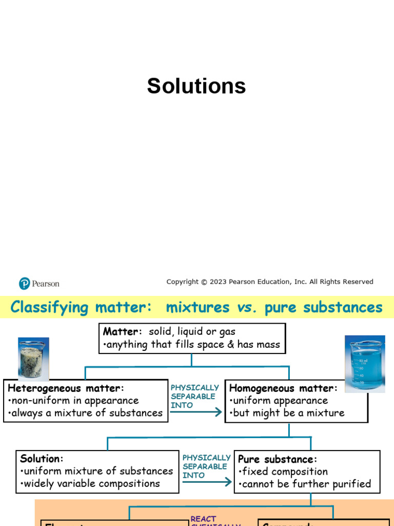 Chemistry - A Molecular Approach, Sixth Edition, Chapter 14, Solutions | PDF | Solubility | Mixture